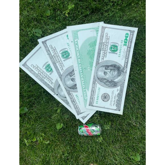 Other | Rare Poster Money 1996 10 Dollar Bill Man Cave Decor Comically ...